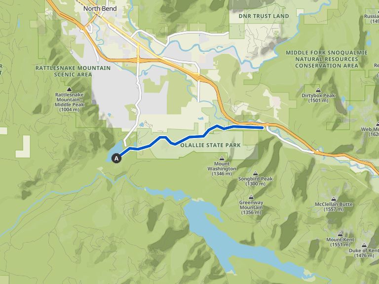Palouse to Cascades Trail (Iron Horse Trail) - Rattlesnake Lake to ...